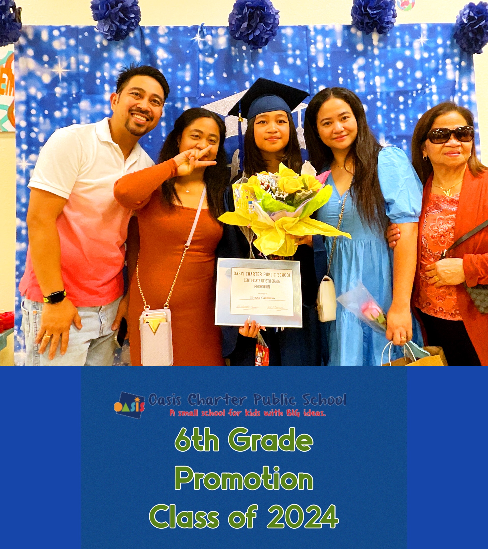 Oasis 6th grade grad