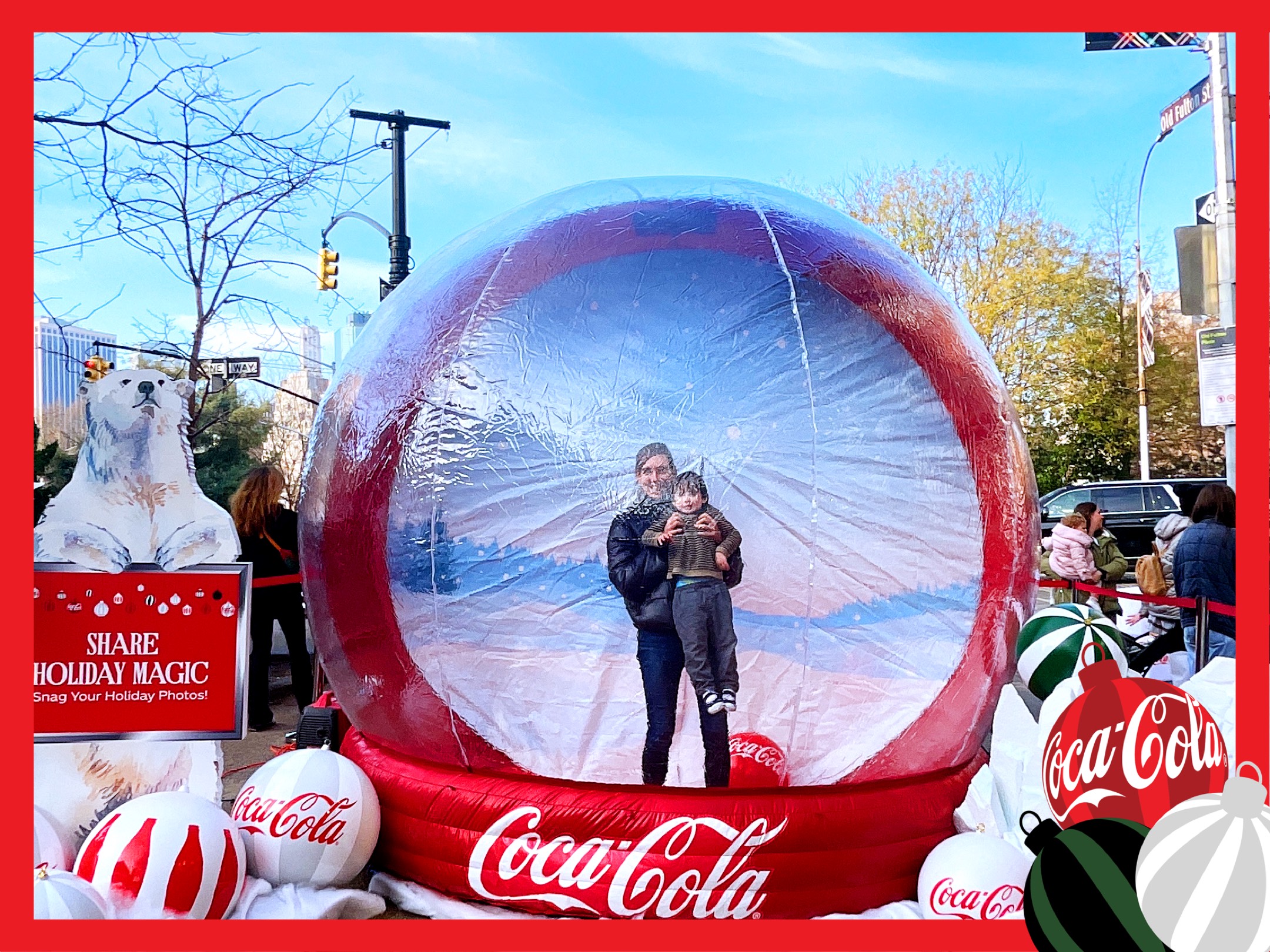 Coke Snow Globe Activation Landscape